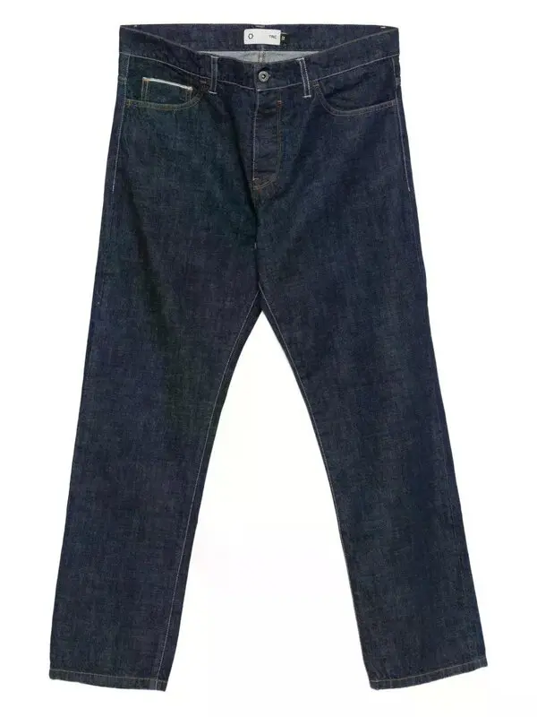 TRC Button-fly Straight Leg Jeans