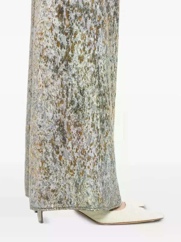 FORTE_FORTE Animal-patterned Wide-leg Trousers