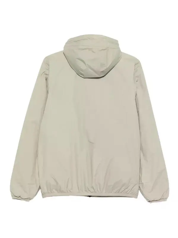 K-WAY Hooded Zip-front Jacket - Neutrals