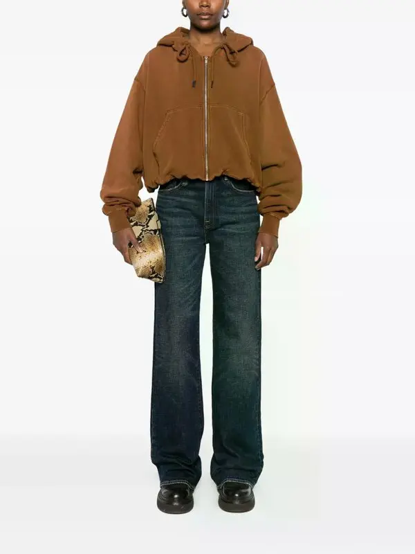 R13 High-waisted Wide Leg Jeans