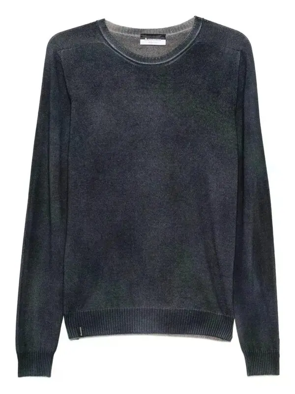 AROVESCIO Crew Neck Long Sleeve Sweater