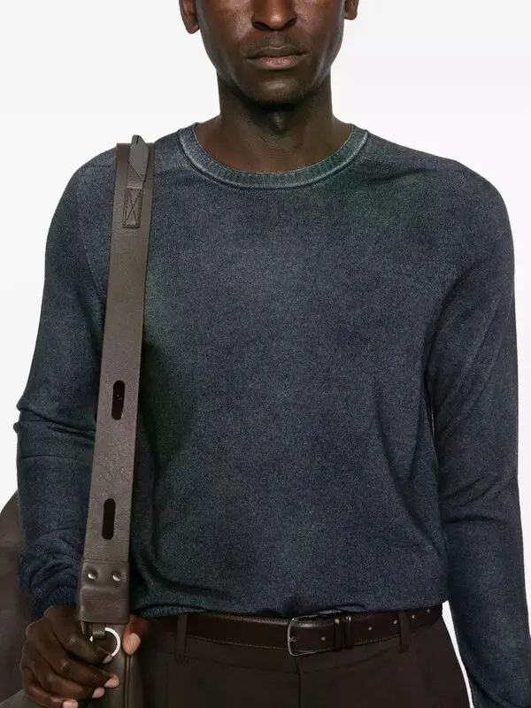 AROVESCIO Crew Neck Long Sleeve Sweater