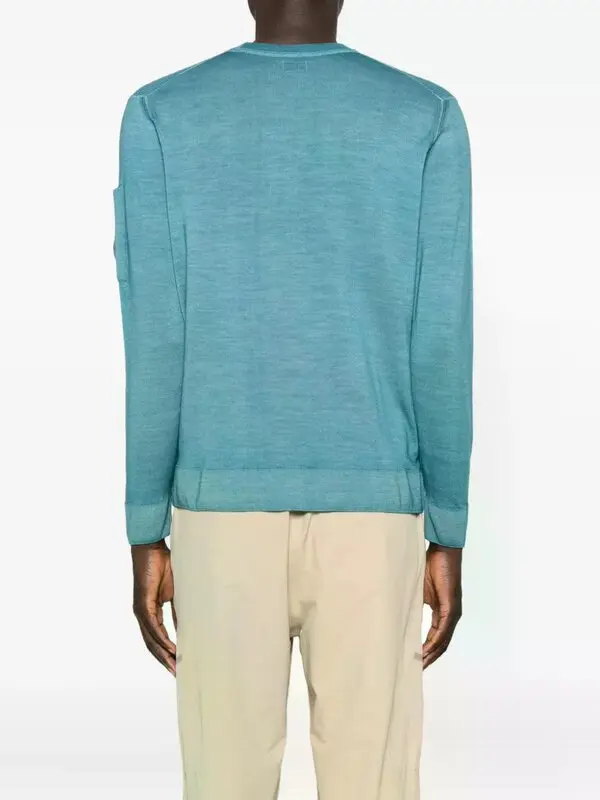 C.P. COMPANY Crew Neck Sweater With Lens Pocket