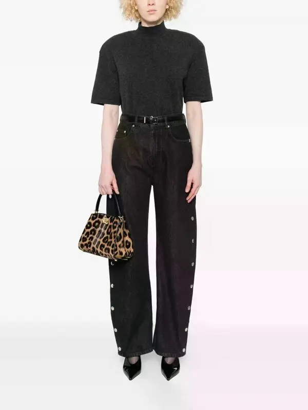 Sportmax Galante Side-button Jeans - Black