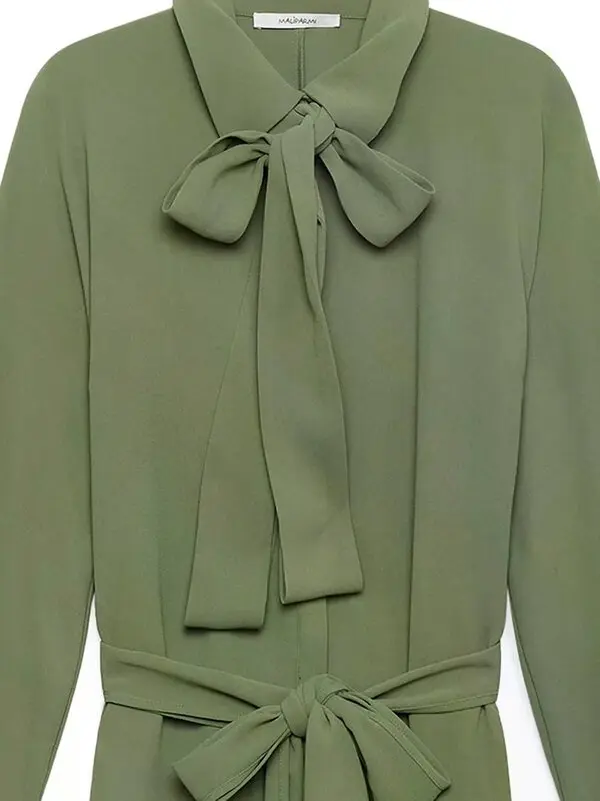Malìparmi Bow-tie Belted Dress
