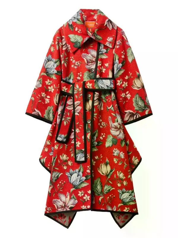 La DoubleJ Floral Pattern Coat