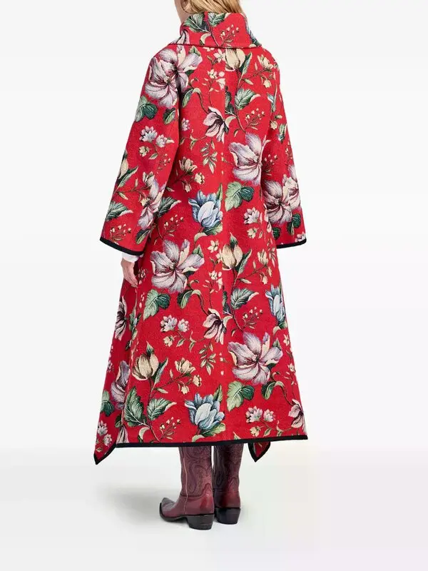 La DoubleJ Floral Pattern Coat