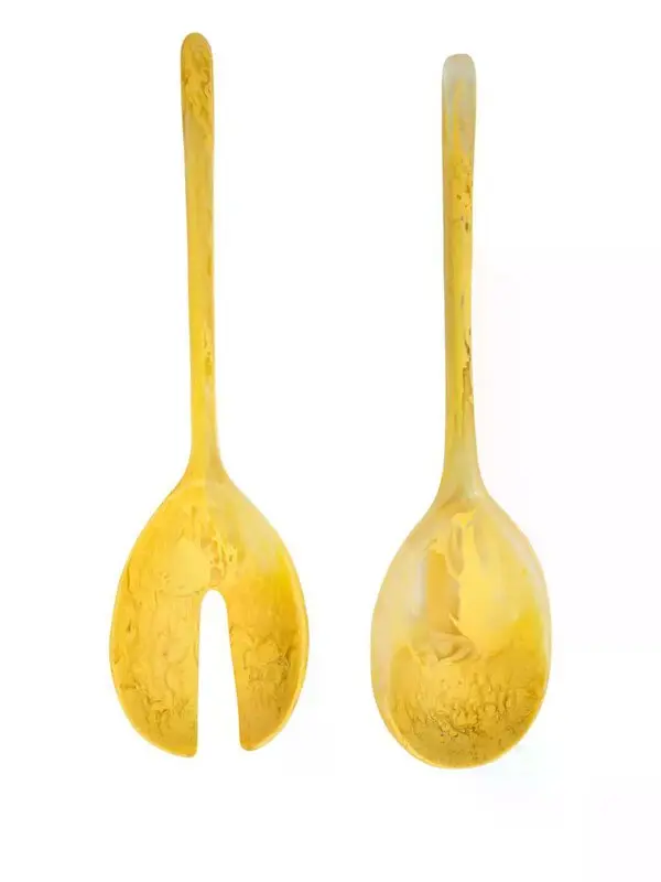 Dinosaur Designs Long-handle Salad Servers - Gold