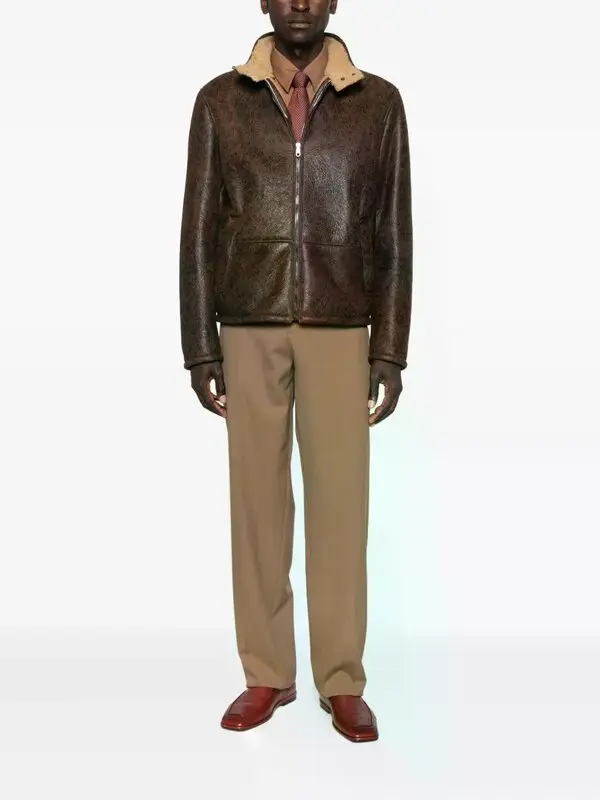Etro Floral Patterned Leather Jacket