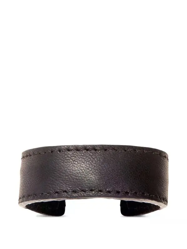 JENNIFER BEHR Mini Leather Hair Tie - Black
