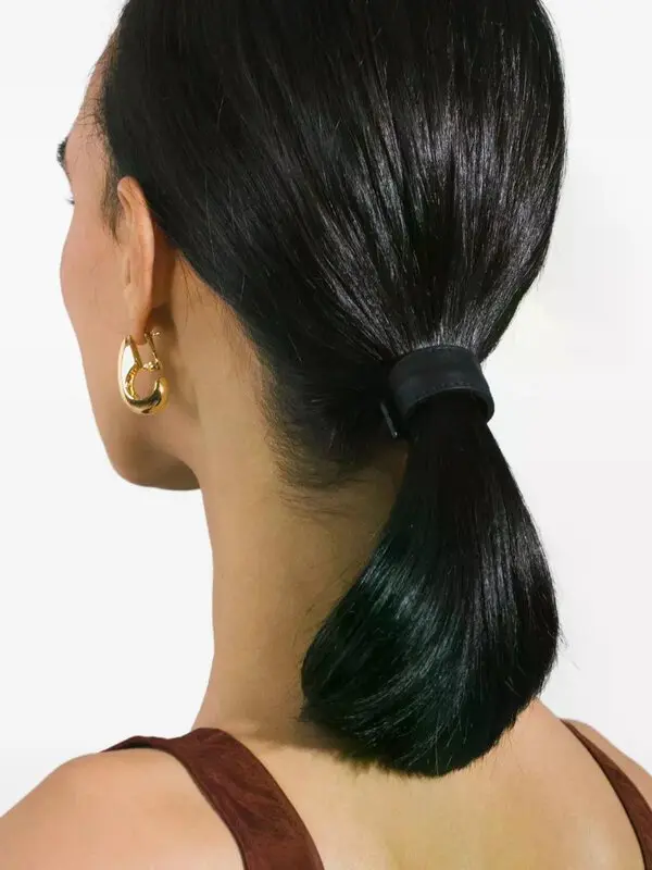 JENNIFER BEHR Mini Leather Hair Tie - Black