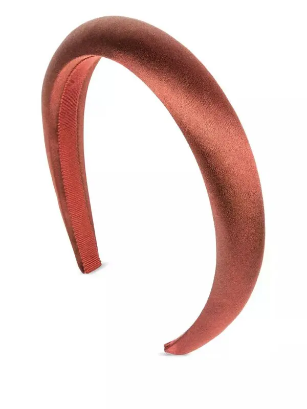 JENNIFER BEHR Satin Padded Headband - Red