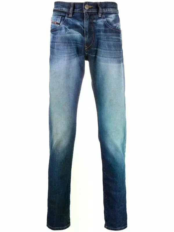 DIESEL® D-strukt Low-rise Slim-fit Jeans - Blue