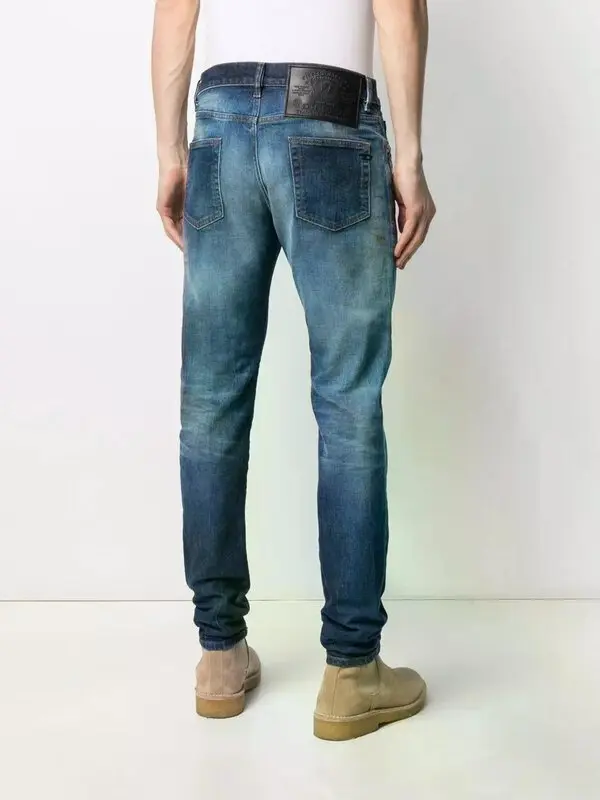 DIESEL® D-strukt Low-rise Slim-fit Jeans - Blue