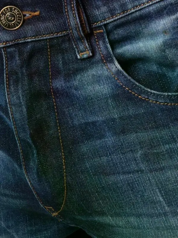 DIESEL® D-strukt Low-rise Slim-fit Jeans - Blue