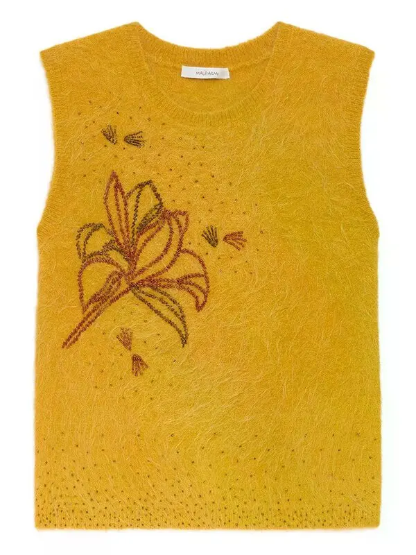 Malìparmi Flower-embellished Vest