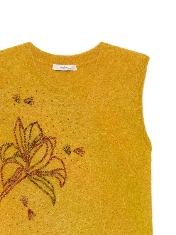 Malìparmi Flower-embellished Vest