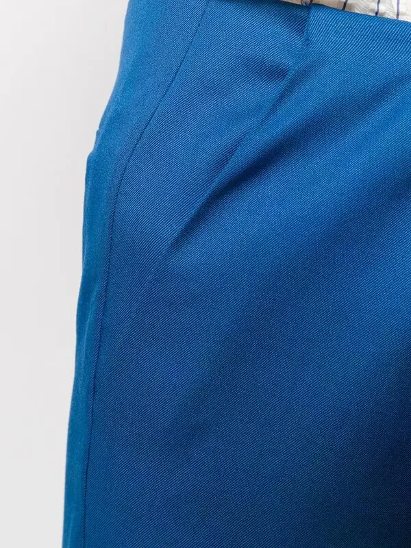 Nina Ricci Cotton Wide Leg Tailored Trousers