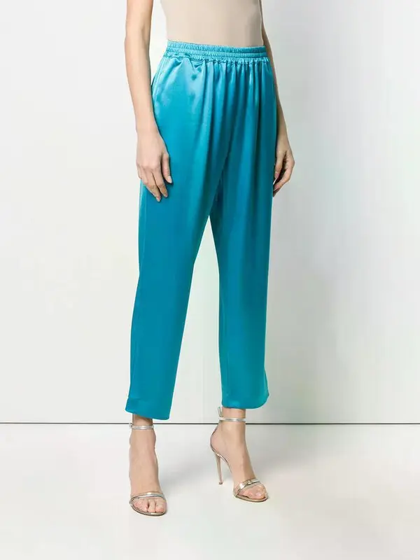 GIANLUCA CAPANNOLO Elastic Waist Trousers - Blue