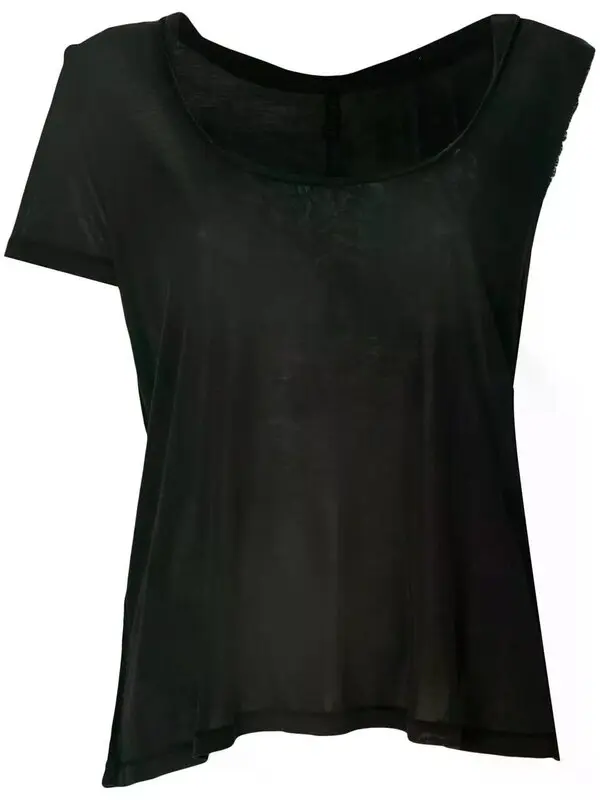 BEN TAVERNITI UNRAVEL PROJECT Asymmetric Twisted Neck Tank