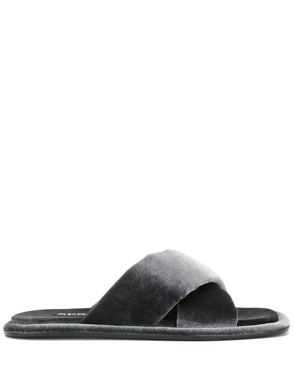 Senso Inka Velvet Slides - Grey