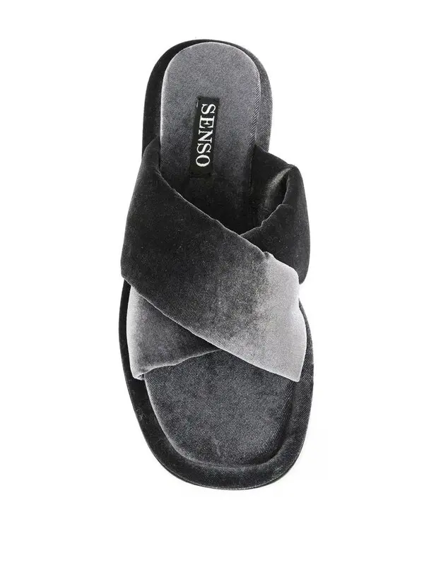 Senso Inka Velvet Slides - Grey