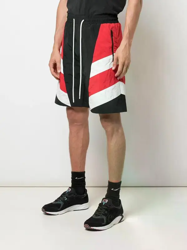 GOD'S MASTERFUL CHILDREN Striped Track Shorts
