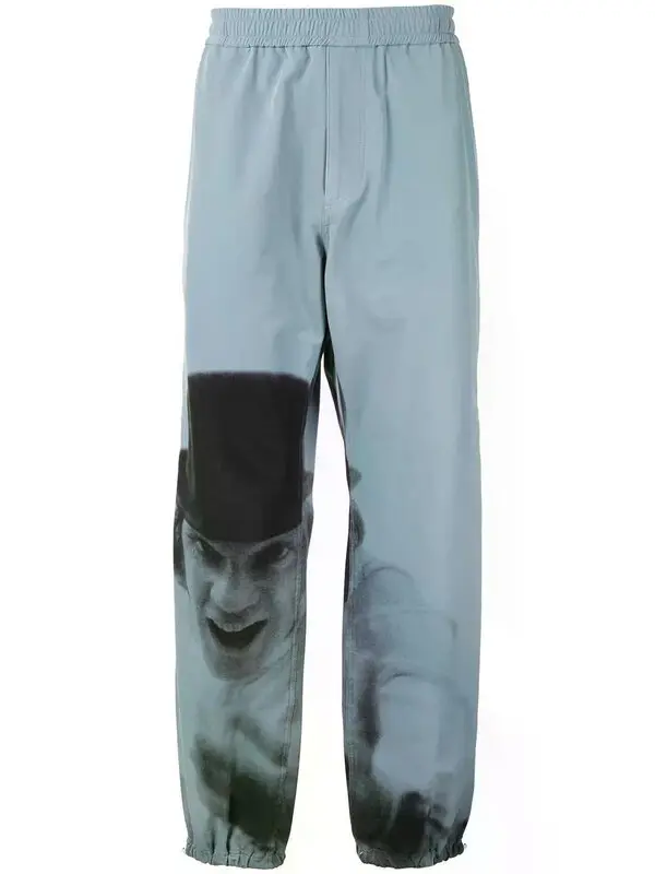 Undercover A Clockwork Orange Print Track Pants - Blue