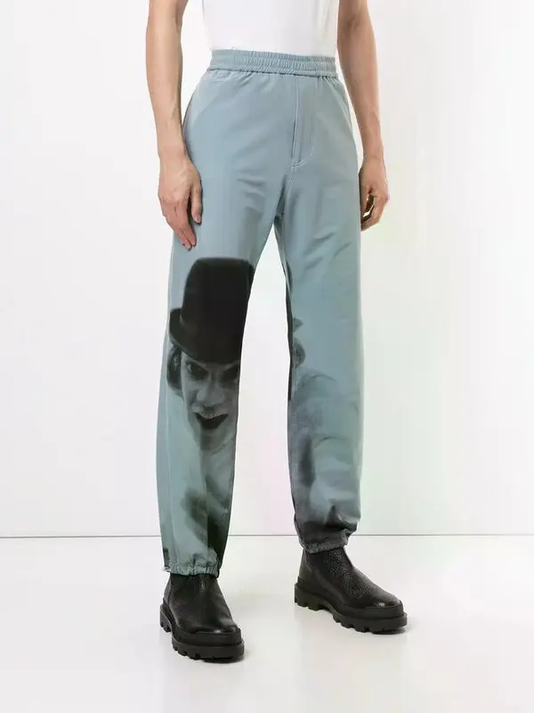 Undercover A Clockwork Orange Print Track Pants - Blue