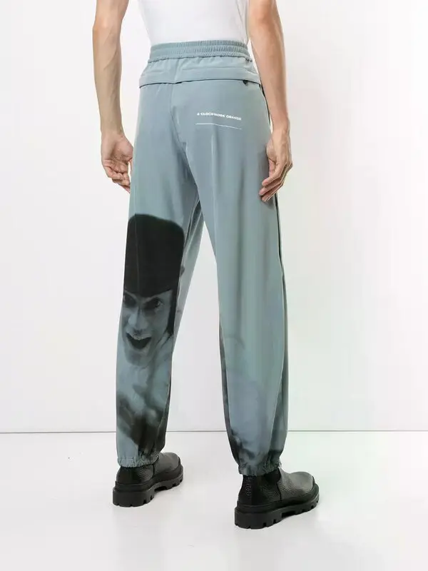 Undercover A Clockwork Orange Print Track Pants - Blue
