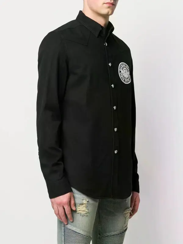 Balmain Embroidered Logo Shirt