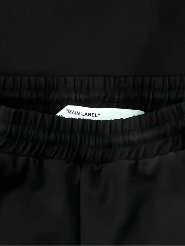 Off-White Elastic-waistband Track Pants - Black