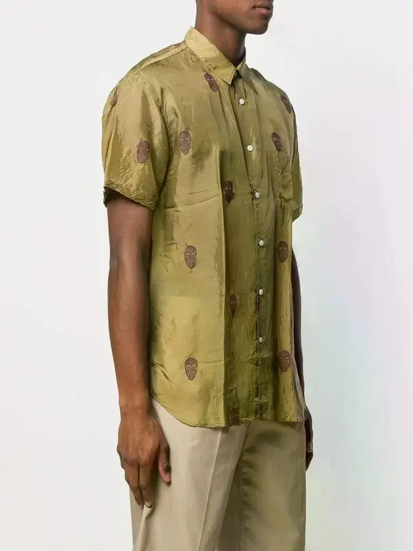 Comme Des Garçons Mask Print Shirt