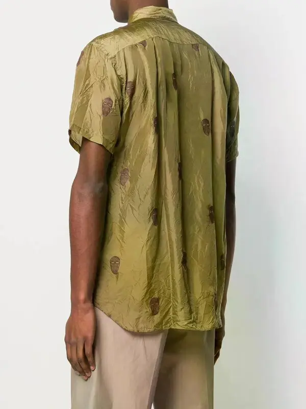 Comme Des Garçons Mask Print Shirt