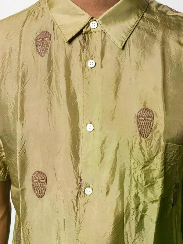 Comme Des Garçons Mask Print Shirt
