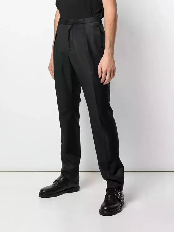 DELADA Wool Straight-leg Trousers