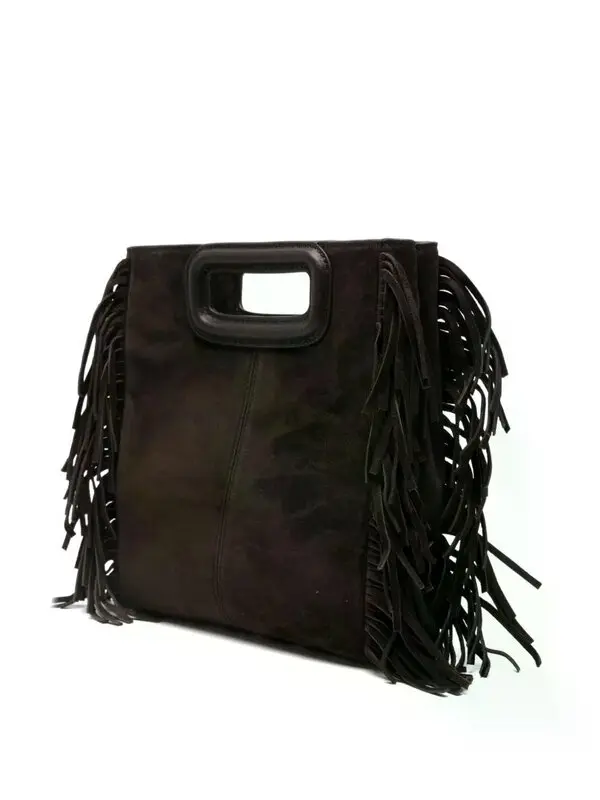 Maje Fringe Leather Tote Bag