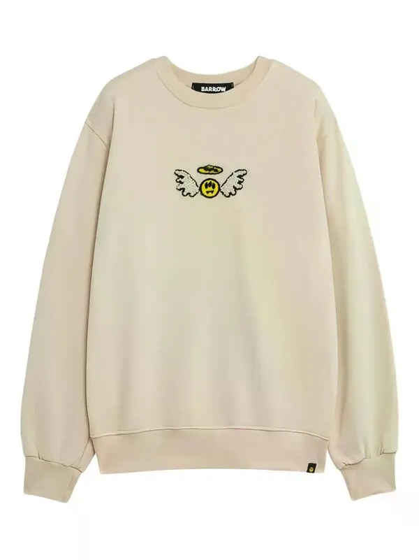 BARROW Embellishment Detail Long Sleeve Sweatshirt