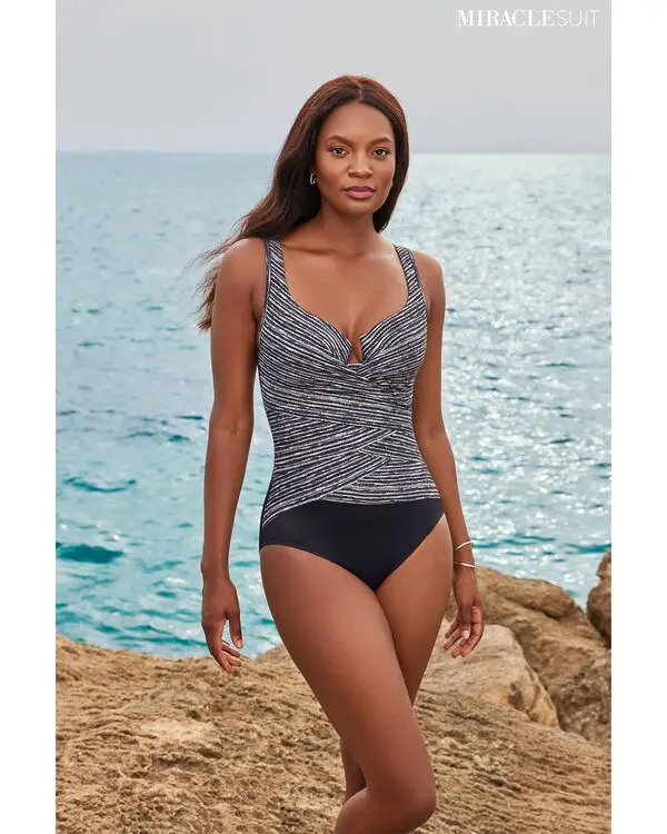 Miraclesuit Selenite Escape Layered One-piece Swimsuit