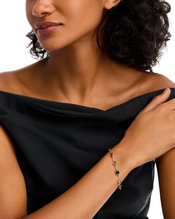 Ippolita 18k Yellow Rock Candy Gemstone Link Bracelet