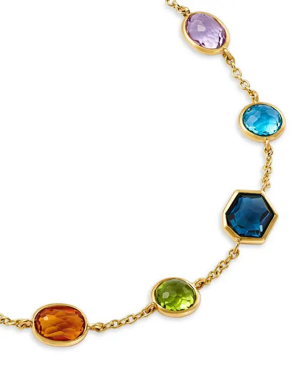 Ippolita 18k Yellow Rock Candy Gemstone Link Bracelet