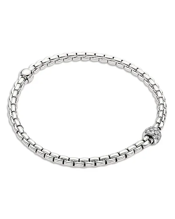 FOPE 18k Gold Eka Diamond Flex'it Bracelet - White