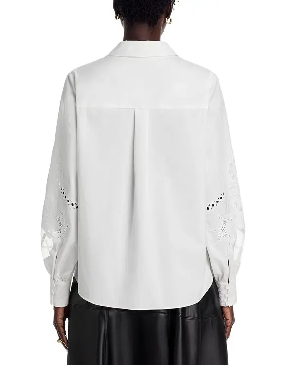 Kobi Halperin Calla Lace-sleeve Blouse