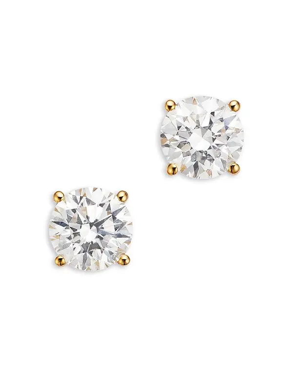 Bloomingdale'S 1.50 Tcw Certified Diamond Stud Earrings - Gold