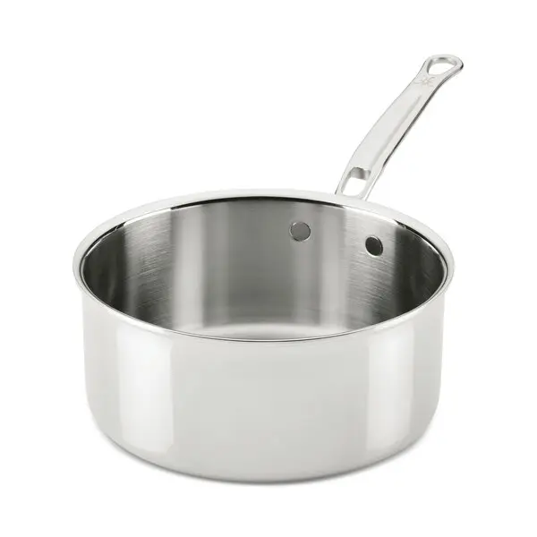 HESTAN Probond Luxe 3 Quart Professional Clad Stainless Steel Saucepan With Lid