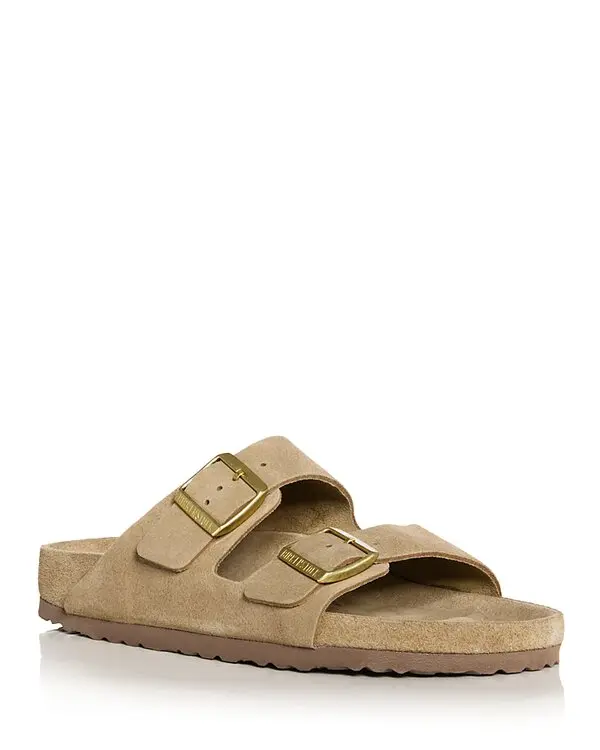 BIRKENSTOCK Arizona Exquisite Tonal Suede Sandals - Carafe