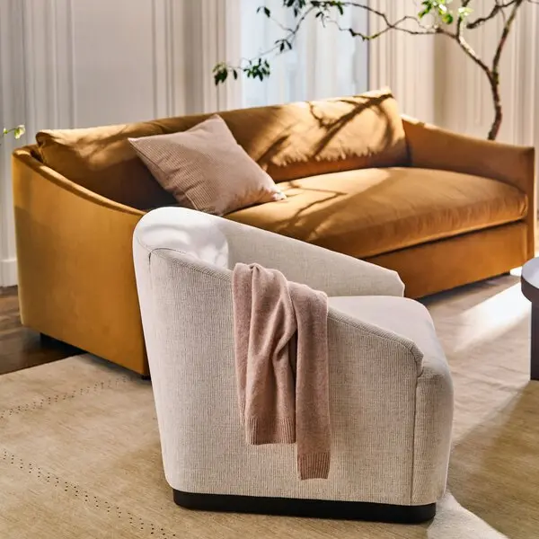 HUDSON PARK COLLECTION Astor 92' Sofa - Brown
