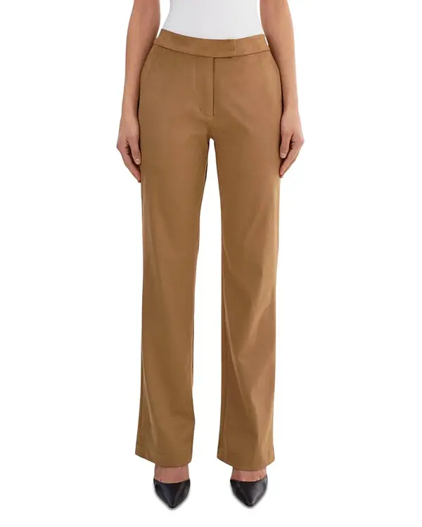 LAMARQUE High-rise Straight Leg Trousers
