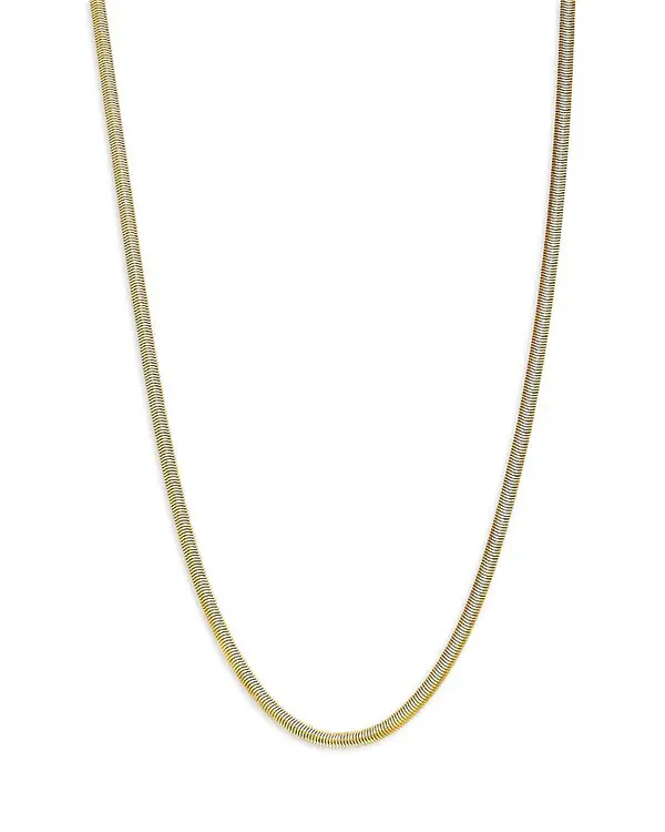 Bloomingdale'S 14k Yellow Cobra Link Chain Necklace 17.5 - Gold