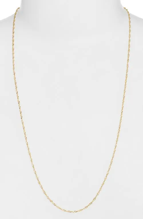 THE SIS KISS Skinny Twisty Chain Necklace